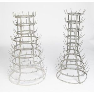 19th Century French Zinc Bottle Drying Racks (Pair) - Racks, Rails and ...