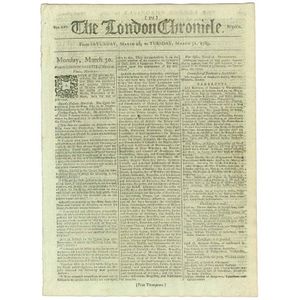 London Chronicle: First Fleet & Botany Bay Expedition - Historical ...