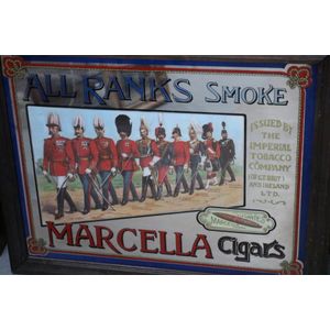 Marcella Cigars Mirror - 46x60cm - Beer, Wine & Spirits - Advertising