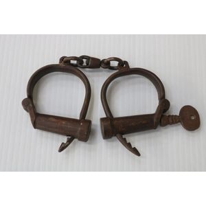 Convict handcuffs and manacles, Australian Colonial, Port Arthur ...