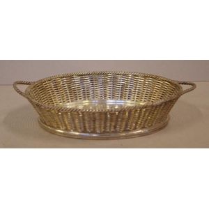 Victorian Atkin Brothers Silver Plated Basket, 1873 Registration ...