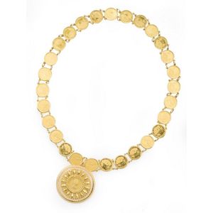 Bahama Coin Pendant Necklace in 9ct Gold - Necklace/Chain - Jewellery