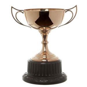 9ct Rose Gold Trophy on Bakelite Stand by W. Kerr - Gold cups and ...