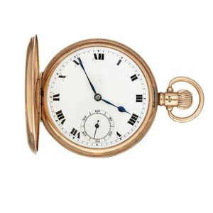 Swiss Rolex Extra Prima Hunter Pocket Watch in Gold Case - Watches ...