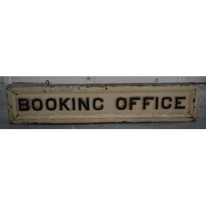 Antique NSW Railways Booking Office Sign - Signage - Advertising