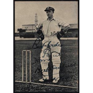 Bert Oldfield's Signature Postcard from 1947 - Sporting - Cricket ...