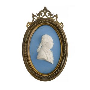 Wedgwood Blue Jasper Plaque of Dr. Solander - Wedgwood - Ceramics