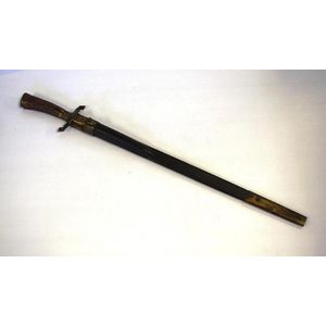 Victorian Meyer Sword with Horn Handle & Utility Knife - Edged Weapons ...