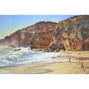 Sunset Salmon Fishing - Oil Paintings and Acrylics - Art