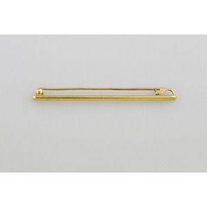 18ct Plain Bar Brooch - Brooches - Jewellery