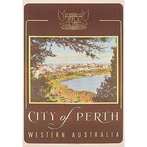 Perth, Western Australia Travel Poster - Prints - Posters - Art