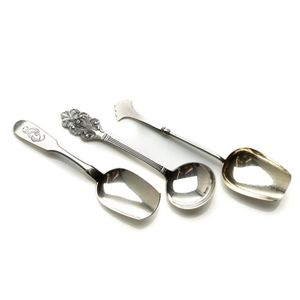 Set of Three Silver Tea Caddy Spoons, Russian Examples - Russian works ...