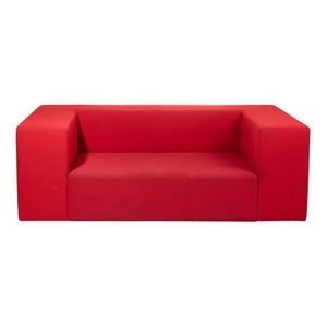 Offecct Red Wool Block Sofa, Swedish Design - Scandinavian - Named ...