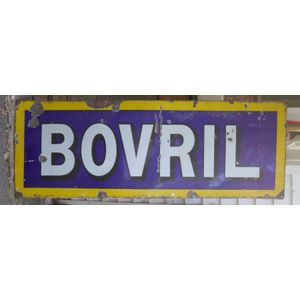 Enameled Bovril Sign: Vintage Advertising Collectible - Signage ...