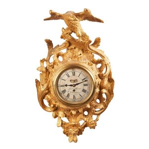 Giltwood Cartel Clock by Thomas Dawes (1745) - Clocks - Figural ...
