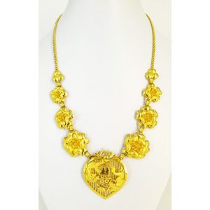 Chinese 49g Yellow Gold Necklace - Zother - Oriental