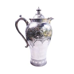 Chinese Colonial Silver Coffee Pot with Sterling Silver Marks - Zother ...