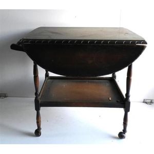 Compact Dropside Butler's Trolley: 75x80x50cm - Trays/Trolleys - Furniture