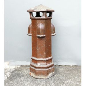 Octagonal Salt Glaze Chimney Pot with Chinaman's Hat Top - Structural ...
