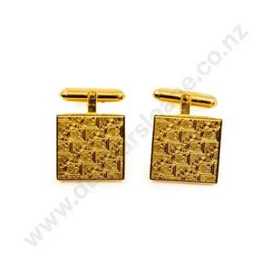 Christian Dior Gold Plated Logo Cufflinks, Iconic Repeat Pattern ...
