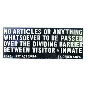 Prison Visitor's Room Warning Sign - Signage - Advertising