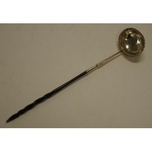 Georgian Silver Twisted Handle Toddy Ladle, Marked MID - Flatware ...