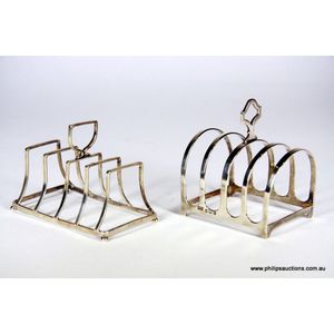 Sterling Silver Toast Racks, London 1925 & Birmingham 1945 - Flatware ...