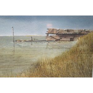 "Goolwa River View" by Alfred Engel - Watercolours, Other Works on ...