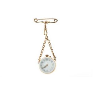 Antique 9ct Gold Ball Fob Watch with Curb Link Chain - Watches - Pocket ...
