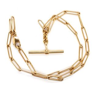 9ct Gold Fetter Link Fob Chain - 35g, 52cm - Necklace/Chain - Jewellery