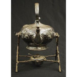 EPBM James Dixon Silver Plate Kettle & Stand with Burner - Tea & Coffee ...