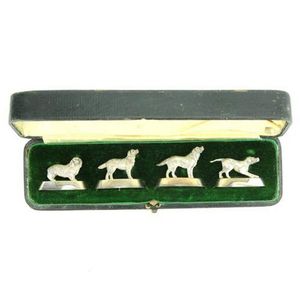 Edward VIII Sterling Silver Dog Name Holders - Zother - Silver