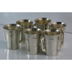 Birmingham 1910 George V Silver Shot Cups Set - Mugs, Cups & Goblets ...