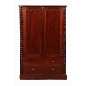 Late 19th Century Victorian Cedar Wardrobe with Shield Doors ...