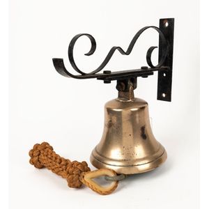 20th Century Ship's Bell with Iron Bracket, 22 cm High - Nautical ...