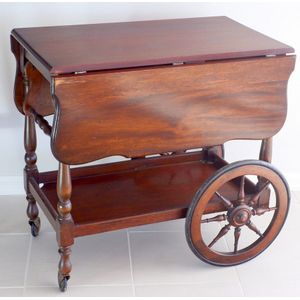 Vintage and mid-century wooden tray mobile - price guide and values