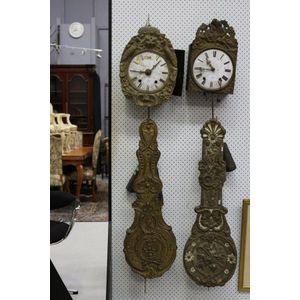 French Comtoise Clock Movement with Pendulum and Weights - Clocks ...