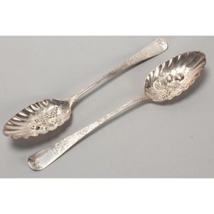 Antique sterling silver jam / conserves spoons - price guide and values