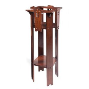 Antique metal or wooden kitchen pot stand - price guide and values