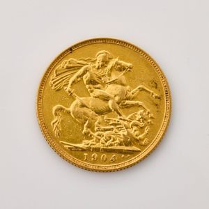 1904 Full Sovereign Coin, 22mm Diameter, 7.99g Weight - Rare - Coins ...