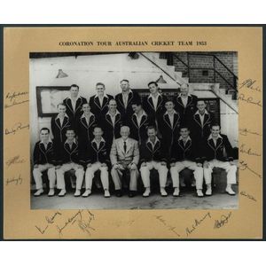 Cricket memorabilia - Australian team photographs - price guide and values