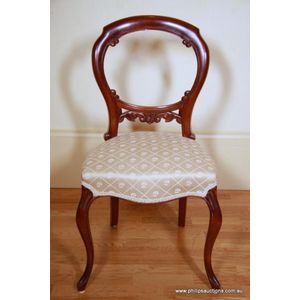 Victorian Balloon Back Chair - Seating - Singles/Pairs/Threes of Chairs ...