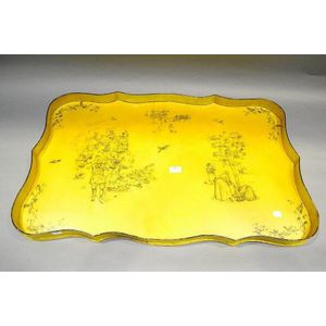 Mustard Tole Ware Tray from Cynthia McCall-Power Russell Estate - Tin ...