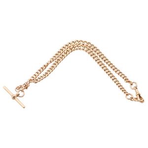 Rose Gold Fob Necklace with Unique Stamped Links - Necklace/Chain ...