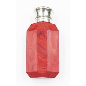 Antique Silver Agate Perfume Bottle (7.5 cm) - Scent Bottles - Costume ...