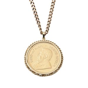 Vintage Krugerrand Gold Coin Pendant with Chain - Pendants/Lockets ...