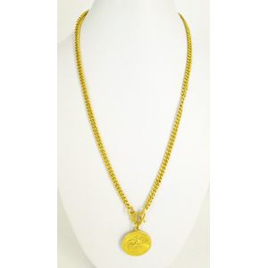 55g Gold Necklace with 2.5cm Pendant - Pendants/Lockets - Jewellery