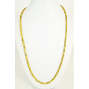 22-24ct Gold Snake Chain Necklace - 45g, 56cm Length - Necklace/Chain ...