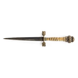 Antique German Dagger with Ivory Handle and Etched Blade - Edged ...