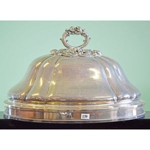 Antique silver plate meat covers, food covers, dish covers cloche ...